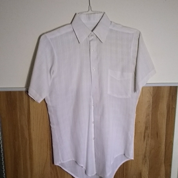 Shirts | Vintage Window Pane White Short Sleeve Shirt | Poshmark
